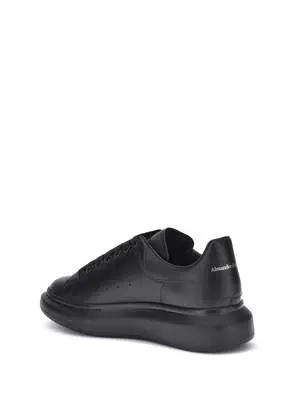 Alexander McQueen Leather Sneakers - Black