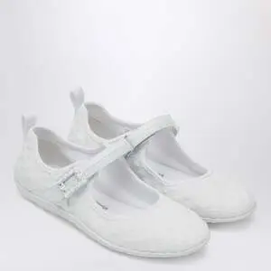 ROGER VIVIER Embellished Ballerina Flats - White