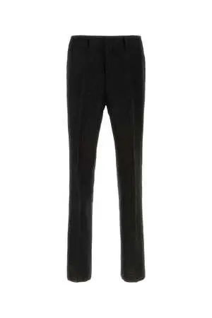 Fendi Linen Blend Pant - Black