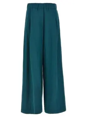 Dries Van Noten Pila Wool Blend Pants - Green