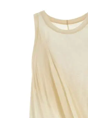 Rick Owens Anthem Tank' Top - Cream