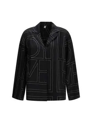 TOTÊME TOTEME Monogram Silk Shirt