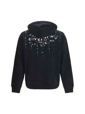 Givenchy Photographic Negative Print Fleece Zip Hoodie
