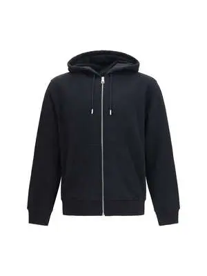 Givenchy Photographic Negative Print Fleece Zip Hoodie - Black