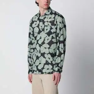 Dries Van Noten Shirt With Floral Print Pistachio Color - Green
