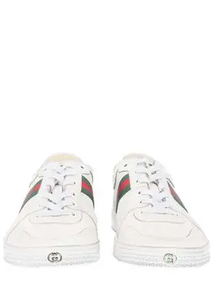 Gucci Leather Stretch Sneakers