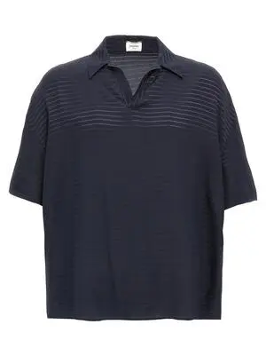 Saint Laurent Silk Polo Shirt - Blue