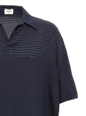 Saint Laurent Silk Polo Shirt