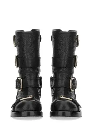 Dolce & Gabbana Leather Boot With Buckles
