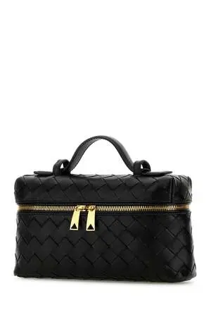 Bottega Veneta Leather Mini Bang Bang Handbag - Black