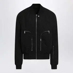 Rick Owens Bauhaus Flight Ribbed Cotton Bomber Jacket