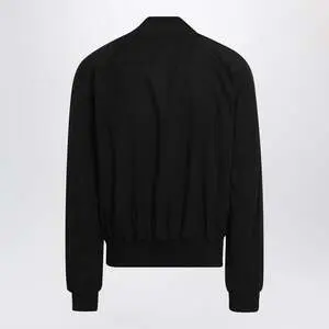 Rick Owens Bauhaus Flight Ribbed Cotton Bomber Jacket