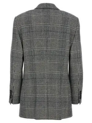 Dolce & Gabbana Pied De Poule Cashmere Blend Blazer - Multicolor