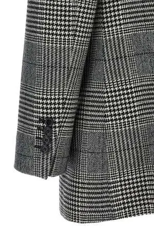 Dolce & Gabbana Pied De Poule Cashmere Blend Blazer - Multicolor