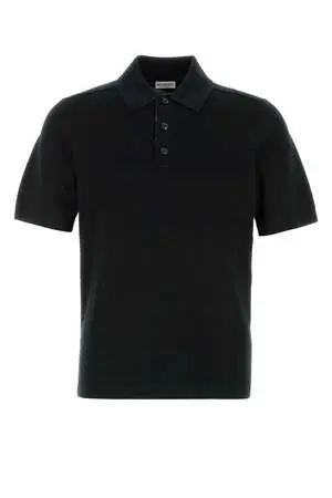 Burberry Wool Polo Shirt - Black