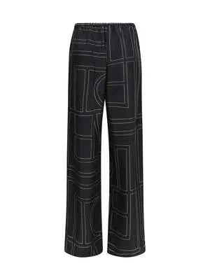 TOTEME Silk Monogram Pants