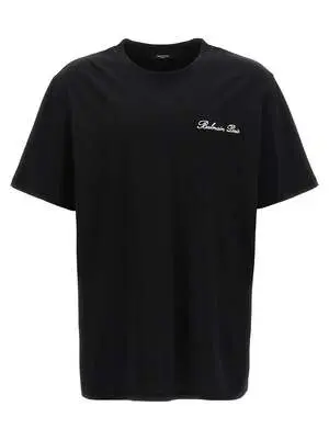 Balmain Signature' T-shirt - Multicolor