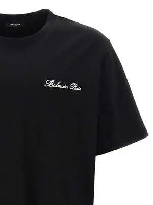 Balmain Signature' T-shirt - Multicolor