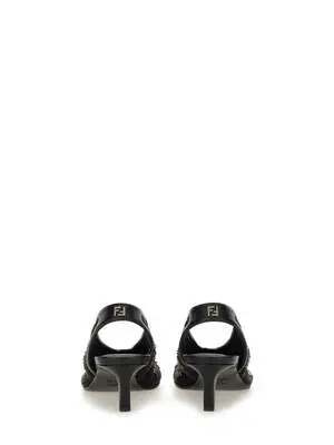 Fendi Slingback With Embroidery