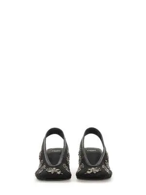 Fendi Slingback With Embroidery