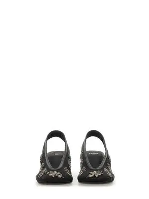 Fendi Embroidered Slingback