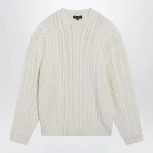 Loro Piana Schooner Sweater In Cashmere And Alpaca - Cream