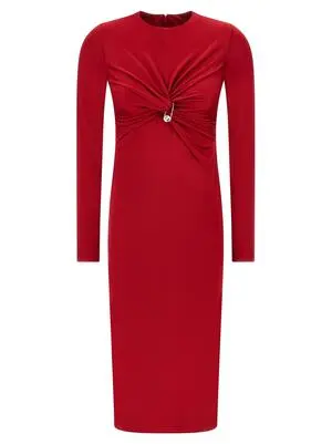 Versace Safety Pin' Dress - Red
