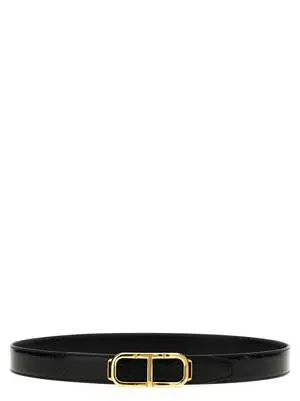 TOM FORD Logo Reversible Belt - Black