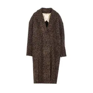 GOLDEN GOOSE Leopard Print Coat - Brown