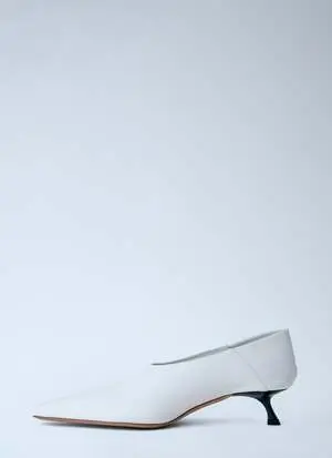 Sportmax Leather Kitten Heel Pumps