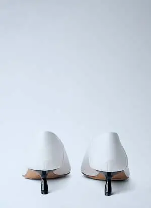 Sportmax Leather Kitten Heel Pumps