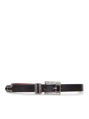 GOLDEN GOOSE Golden Goose Deluxe Brand Women Leather Belt With Decorated Buckle