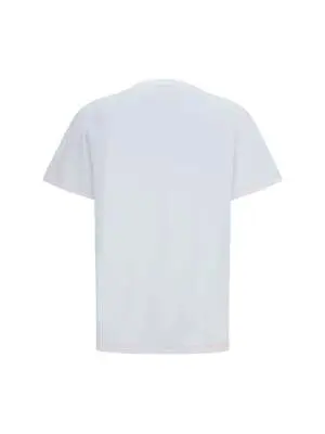 GANNI Cotton T-shirt With Raspberry Print - White