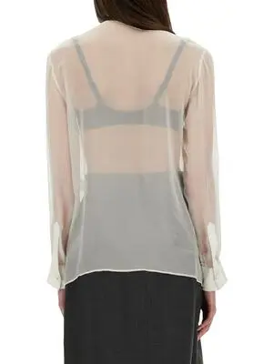 Dolce & Gabbana Chiffon Shirt With Bow