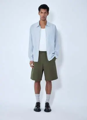 Prada Elastic Waist Cotton Shorts