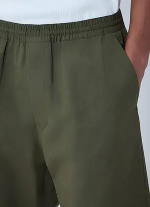 Prada Elastic Waist Cotton Shorts