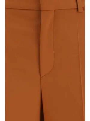 Chloé High-waisted Flared Cotton Pants