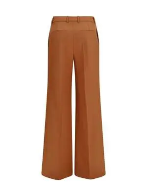 Chloé High-waisted Flared Cotton Pants