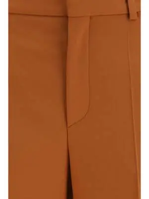 Chloé High-waisted Flared Cotton Pants