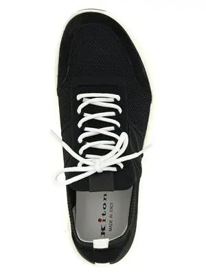 Kiton Technical Cotton Sneakers - Black