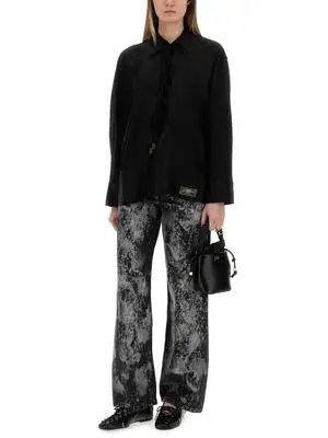 GANNI Jacquard Satin Shirt