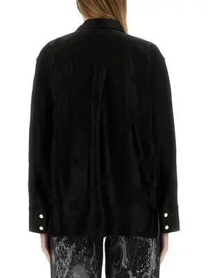 GANNI Jacquard Satin Shirt