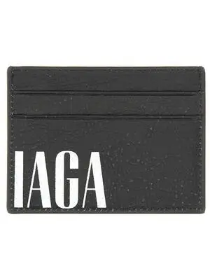 Balenciaga Leather Card Holder - Black