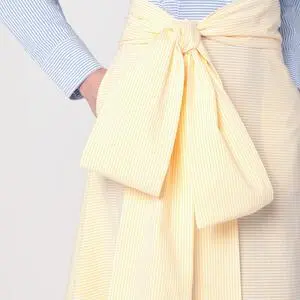 Fendi Tobacco/ Silk Striped Scarf
