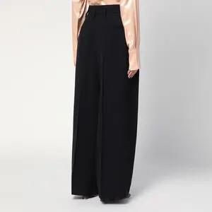 JIL SANDER Wide Silk Blend Trousers