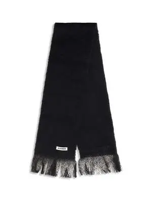 JIL SANDER Wool Scarf With Logo