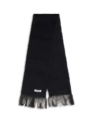 JIL SANDER Wool Scarf With Logo