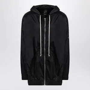 CHAMPION X RICK OWENS Lightweight Zip Jacket In Nylon - Black