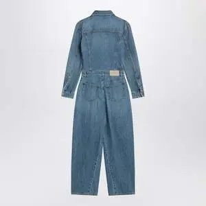 Givenchy Cotton Denim Jumpsuit - Blue