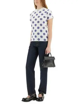 Moschino Laurel Crown Patch Denim Pants